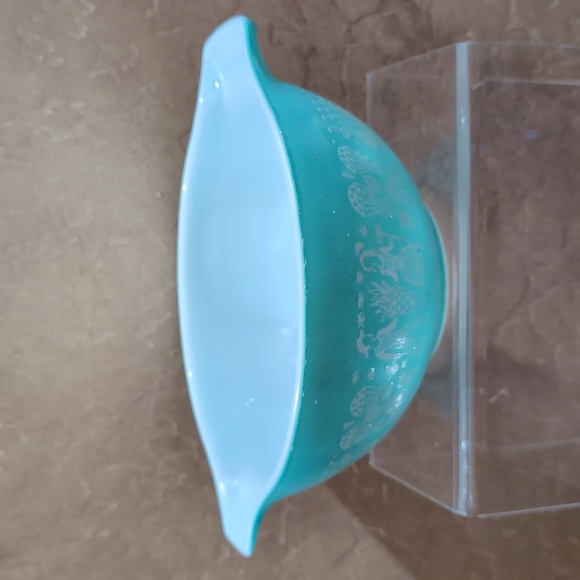 Pyrex | Kitchen | Vintage Pyrex Teal Butterprint Amish Cinderella 442 ...